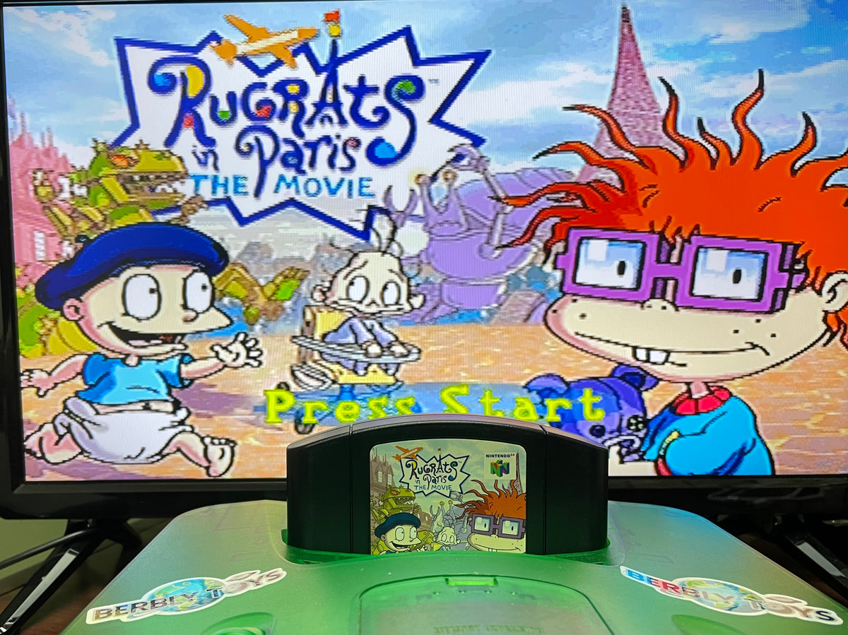 Rugrats in Paris The Movie Nintendo 64 N64 Original Game 2000 Tested Berbly Toys