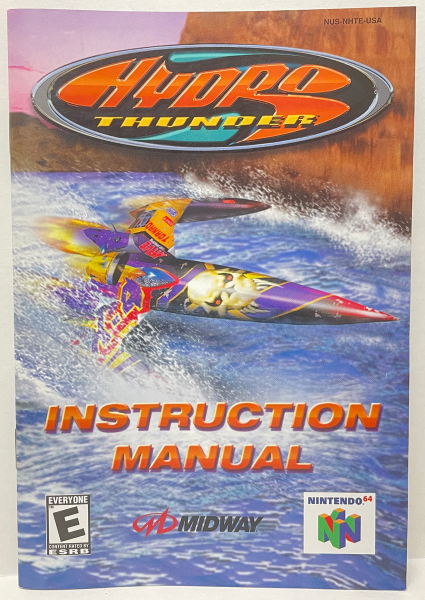 Hydro Thunder Nintendo 64 N64 Original Game with Manual | 2000 Tested ...