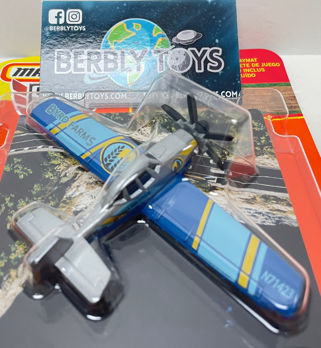 Matchbox Sky Busters MBX Crop Duster Airplane | Byrd Farms 23/32 Matte ...