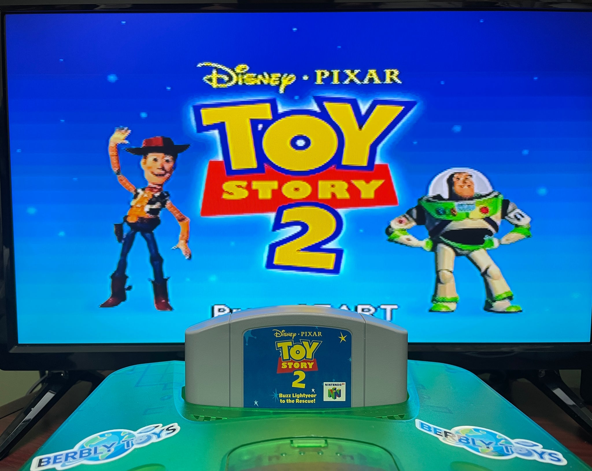 Toy Story 2 Buzz Lightyear to the Rescue Nintendo 64 N64 Game 1999 Tes Berbly Toys