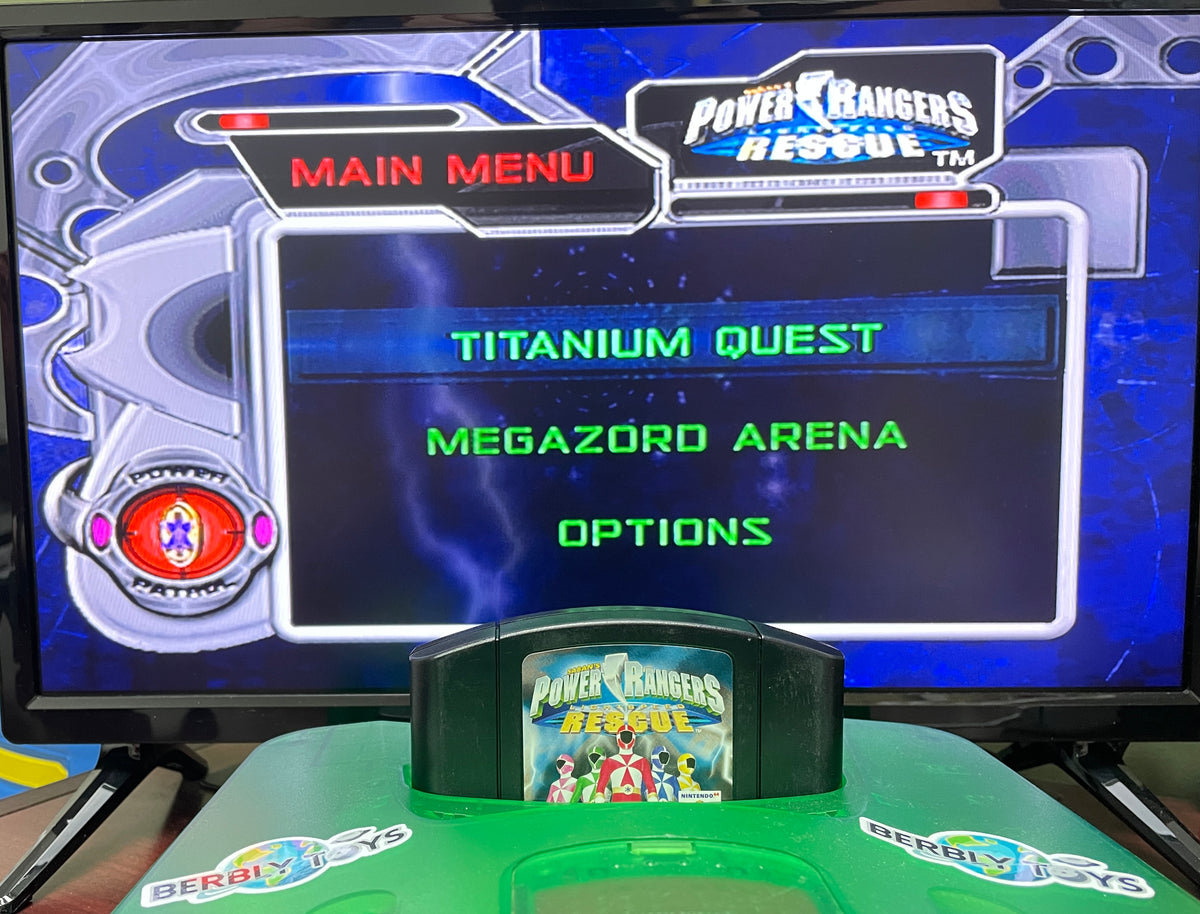 Power Rangers Lightspeed Rescue Nintendo 64 N64 Original Game | 1999 T ...