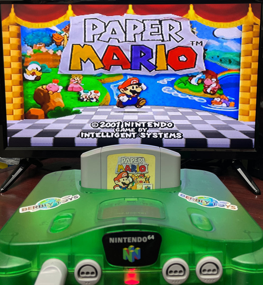 Paper Mario Nintendo 64 N64 Original Game | 2001 Tested & Cleaned Auth ...