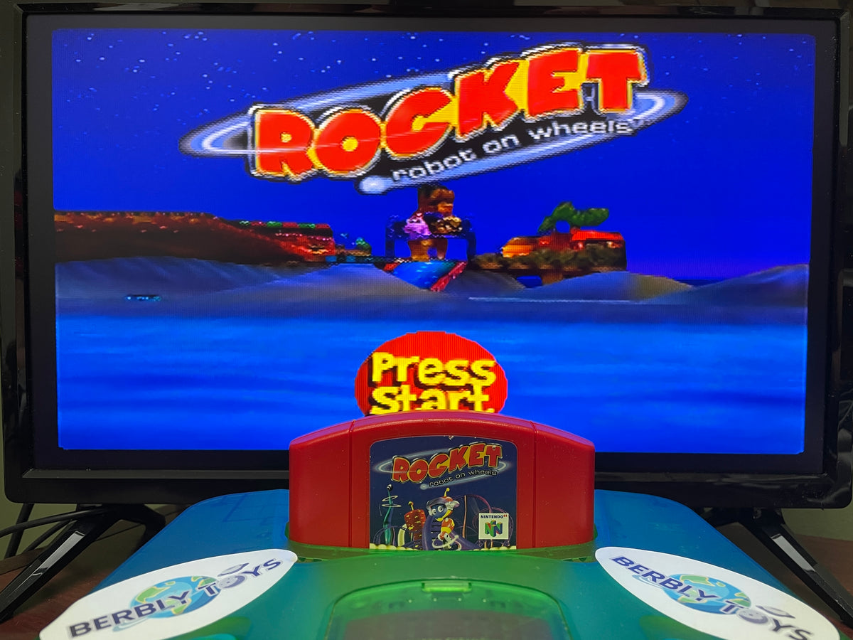 Rocket Robot On Wheels Nintendo 64 N64 Original Game | 1999 Tested & C ...